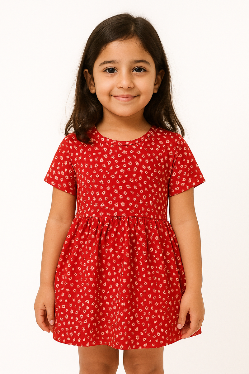 Girls Red Frock – Outfit7